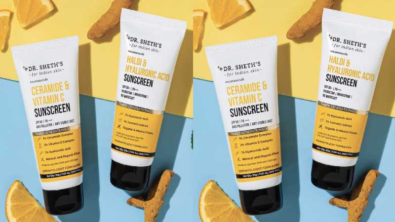 Dr. Sheth's Ceramide & Vitamin C Sunscreen SPF 50 ...